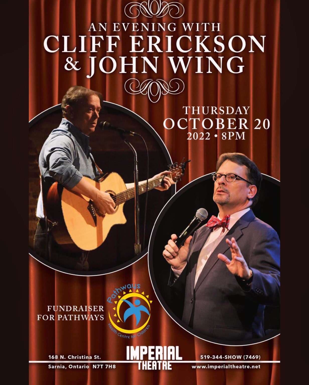 An Evening With Cliff Erickson & John Wing - Pathways Health Centre for ...
