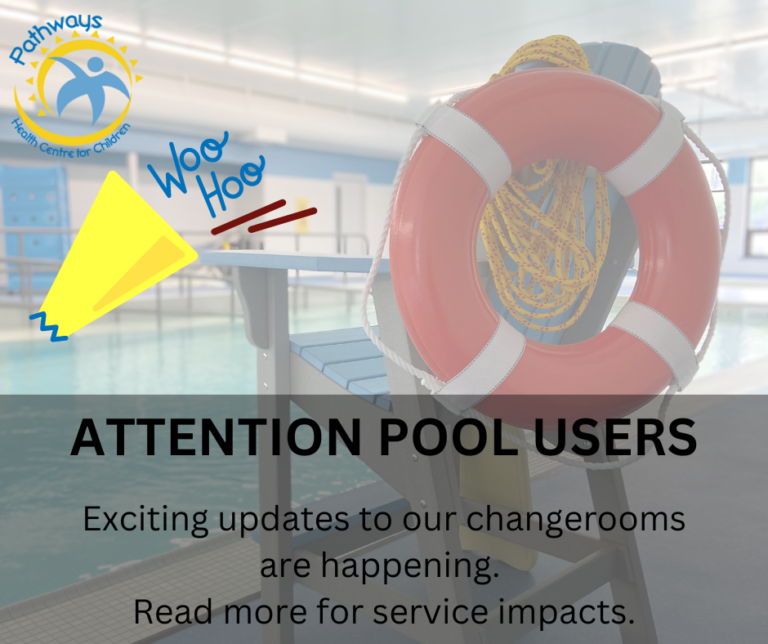 Notice to Pool Users - Pathways Health Centre for Children